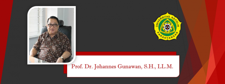 Prof. Dr. Johannes Gunawan, S.H., LL.M. - Fakultas Hukum